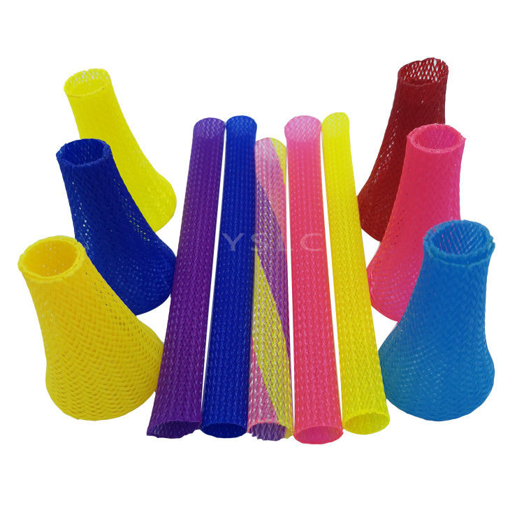 Colorful PET Expandable Braided Sleeving Mesh Tube Flexible Cable Sleeve